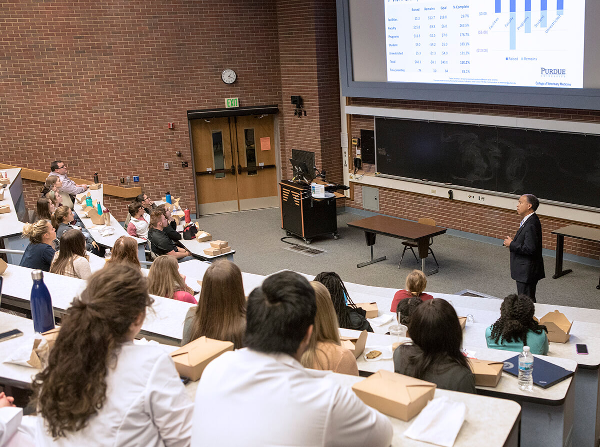 Dean Reed Gives “State of the College” Address to PVM Students | Purdue ...