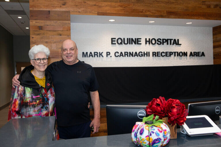 Named Equine Hospital Reception Area Honors Purdue Alumnus and Equine ...