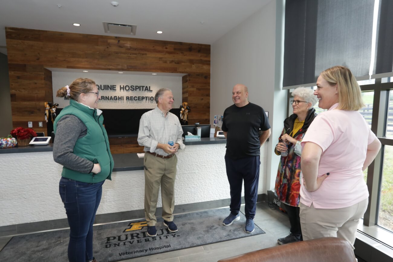 Named Equine Hospital Reception Area Honors Purdue Alumnus and Equine ...